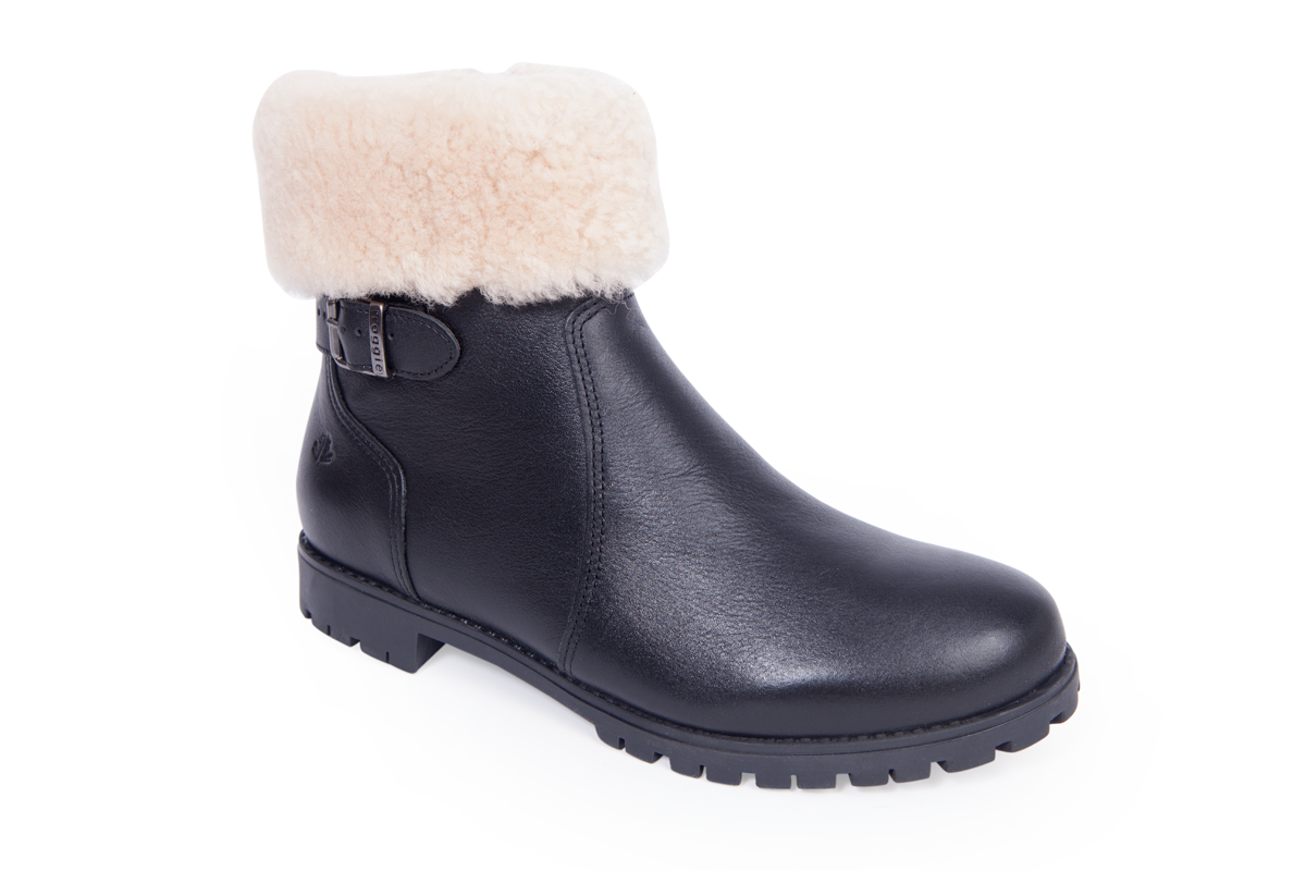 Froggie Women Black Fur Ankle Boot | Shop Today. Get it Tomorrow ...