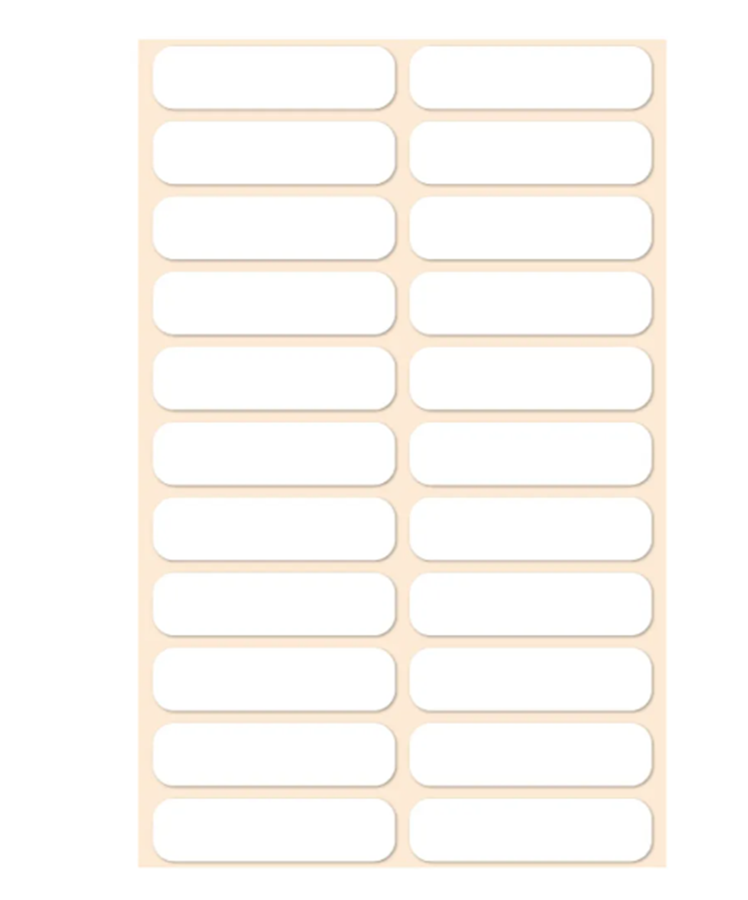 White Self Adhesive Labels 13mm x 50mm | Shop Today. Get it Tomorrow ...