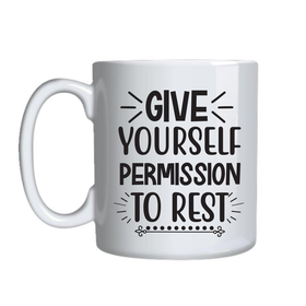 Rest Coffee Cups with Motivational Graphic Mug Design Birthday Present ...