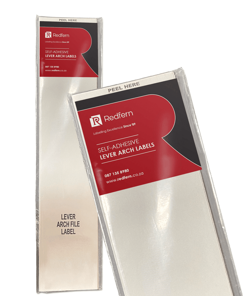 Redfern Lever Arch File Labels White 50's | Shop Today. Get it Tomorrow ...