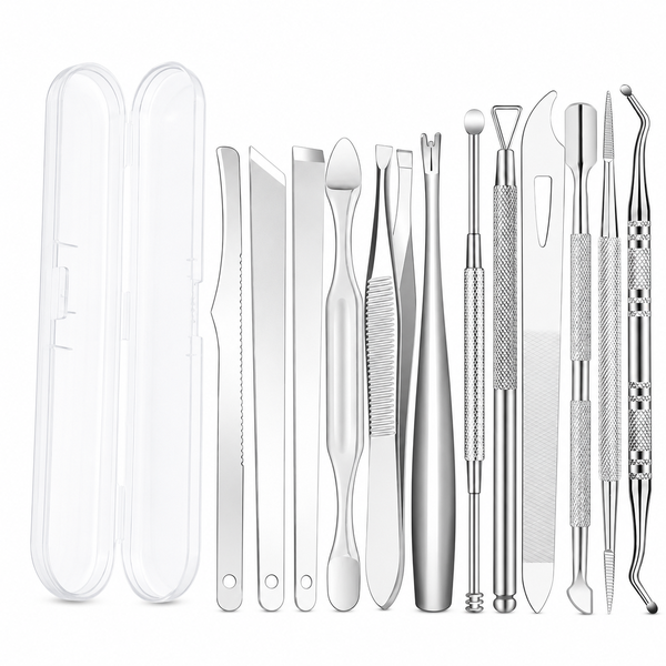 Bestby 12 Piece Foot Care Pedicure Tool Set Stainless Steel Callus ...