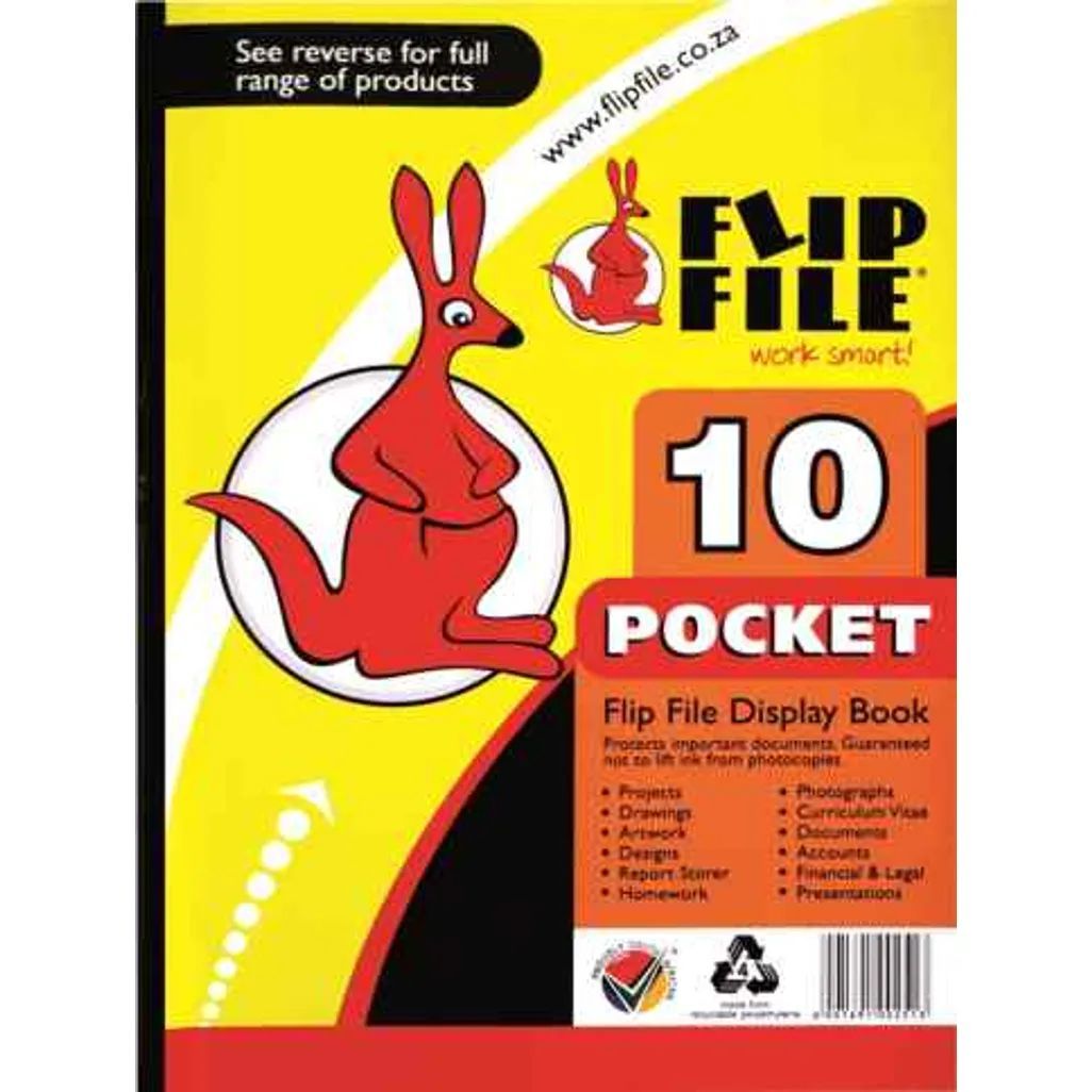 Kangaroo Flip File Display Book A4 10 Pocket x 2 | Shop Today. Get it Tomorrow! | takealot.com