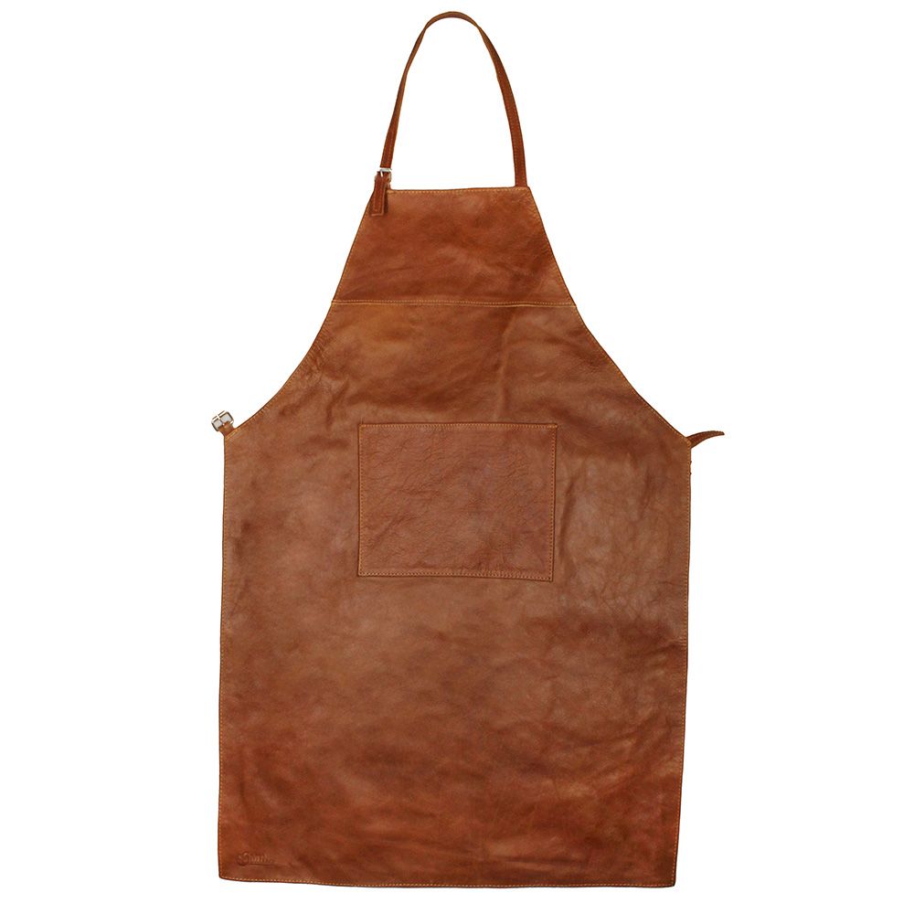 Minx Brown Genuine Leather Full Size Apron | Shop Today. Get it ...