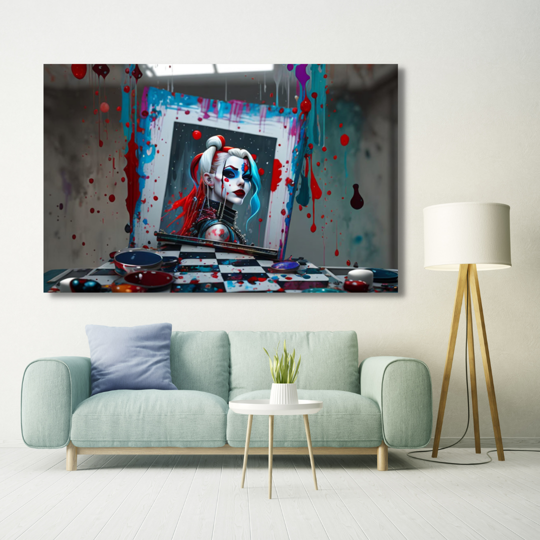 Canvas Wall Art - Harley Quinn Abstract Artwork | Shop Today. Get it ...