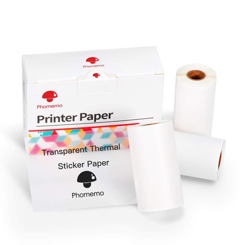 Phomemo T02 Transparent Adhesive Thermal Paper,Q12-TTRMS | Shop Today ...