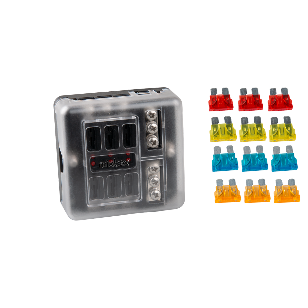 6-Way Fuse Block 12V Blade Fuse 6 Circuit Panel | Shop Today. Get it ...