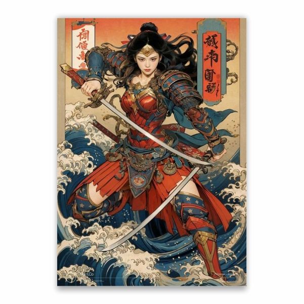 Female Japanese Samurai Poster - A1 | Shop Today. Get it Tomorrow ...