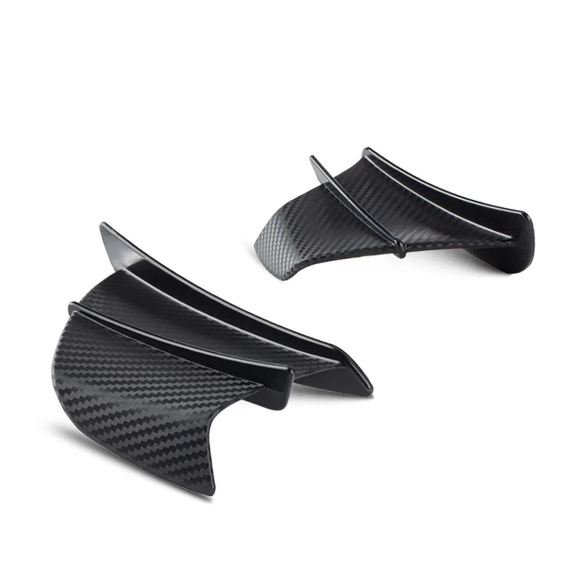 MXM Universal Aerodynamic Motorcycle Fairing Winglets - Gloss Carbon ...