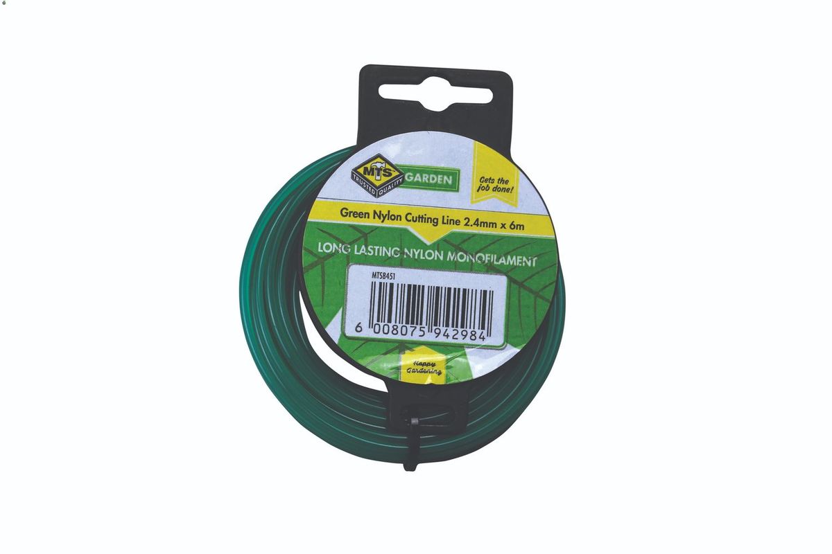 MTS Nylon Cutting Line 2,4mm 6m Green | Shop Today. Get it Tomorrow ...
