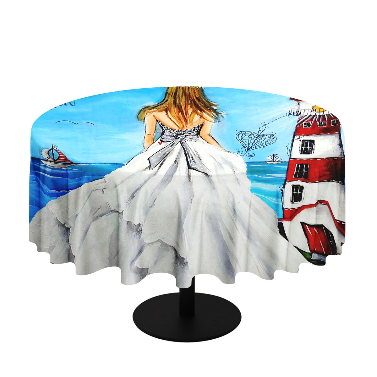 Lighthouse Lady Round Tablecloth By Lanie Wolvaardt | Shop Today. Get ...