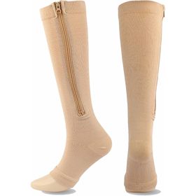 Zipper Compression Socks, Toeless Support Stocking, Open Toe | Shop ...