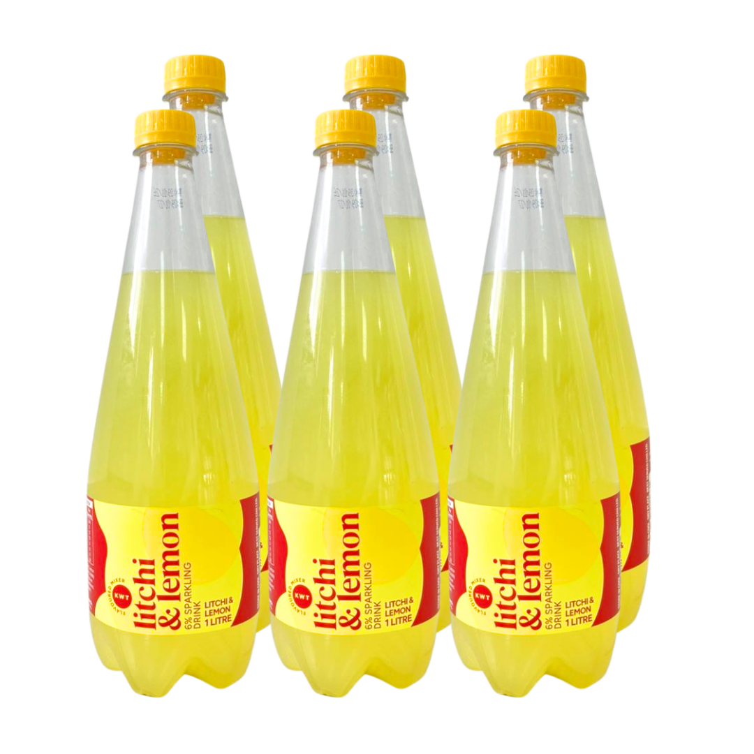 KWT_Mocktails Litchi & Lemon Mocktail Drink 1L Bottle (6 pack) | Shop ...