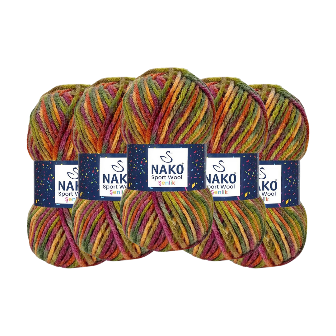 Nako - Sport Wool Senlik (Pack of 5 x 100g) | Shop Today. Get it ...