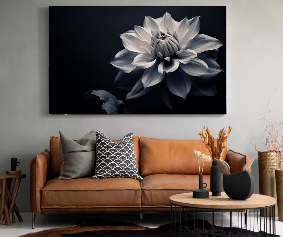 Canvas Wall Art - Flower Monotone Abstract - MT0309 | Shop Today. Get ...