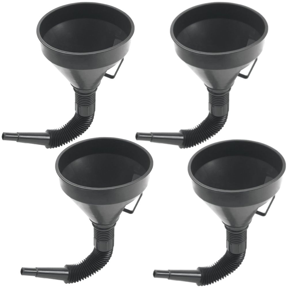 Auto Motor Multifunctional Flexible Oil Fuel Funnel Set Of 4 (35x12.5cm ...