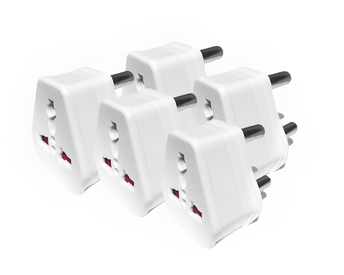 European USA UK Multi-Plug to South African Power Converter - 5 Pack ...