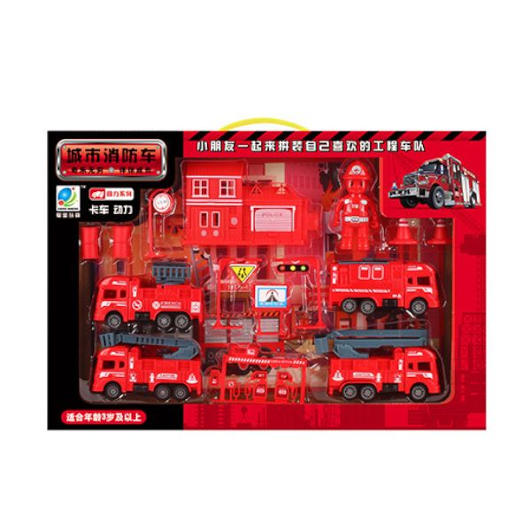 Olive Tree - 15PC/Set Kids Fire Fighting Vehicles Playset, Educational ...