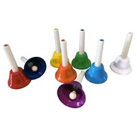 8 Tone Coloured Bells - Set Of 8 - Music instrument | Buy Online in ...