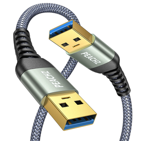 PEACHZ-USB to USB 3.0 A to A Male Cable, USB 3.0 /Double End USB Cord ...