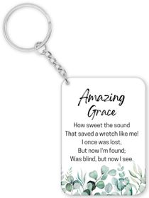 Amazing Grace Birthday Christmas Christian Faith Gift Keyring | Shop ...