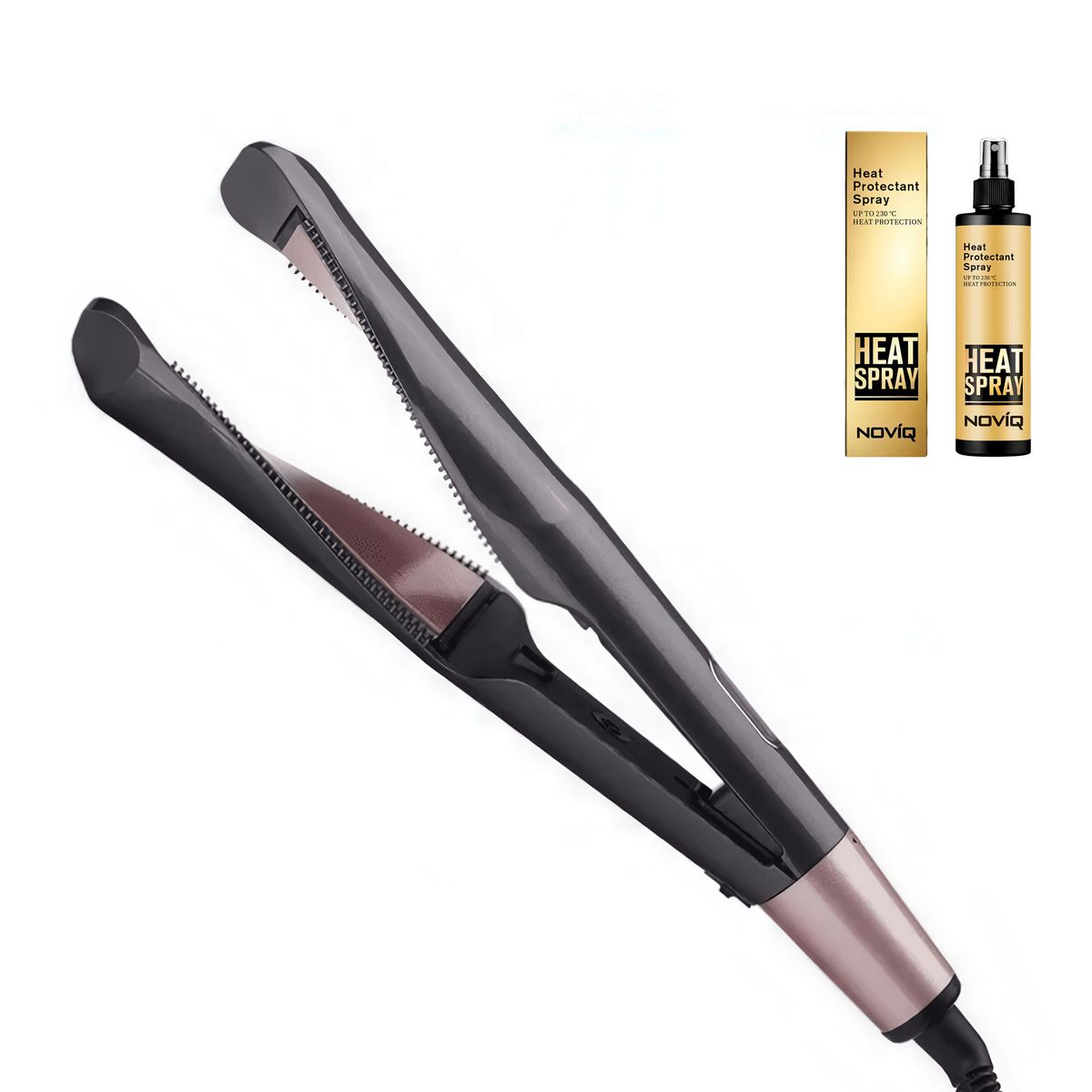 Enzo Twisted Hair Curler/Straightener + NOVIQ Heat Spray 250ml | Shop ...