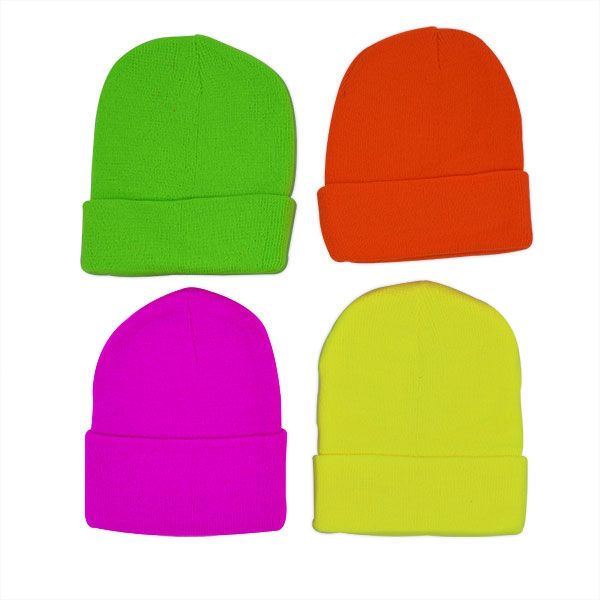 4-Pack Neon Knitted Beanies | Shop Today. Get it Tomorrow! | takealot.com