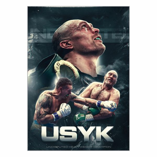 Oleksandr Usyk Undisputed Heavyweight Champion - A1 Poster | Shop Today ...