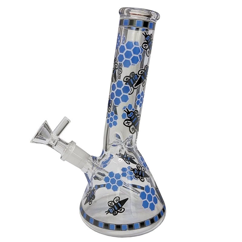 Glow-in-the-dark Bees glass beaker bong | Shop Today. Get it Tomorrow ...