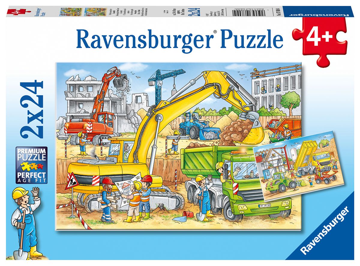 Ravensburger 2X24 Piece Puzzles-Hard At Work | Buy Online in South ...