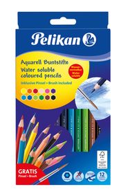 Pelikan watersoluable pencils, 12 colours | Shop Today. Get it Tomorrow ...