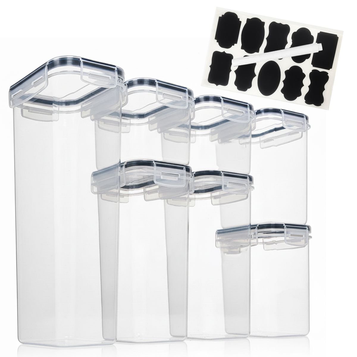 TALI Food Grade Mixed Grain Sealed Storage Containers Set -7 piece set ...