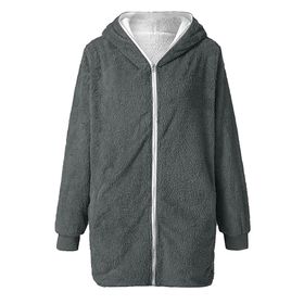 Fashion Super Soft Zip Up Winter Fleece Jacket Coat Hoodie | Shop Today ...