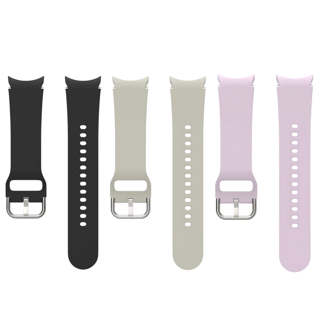 Sporty Pin Buckle Silicone Samsung and Huawei Watch Series 4/5 Strap-3 ...