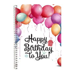 Birthday13 A4 Notebook Spiral and Lined Graphic Notepad Gift for Him ...