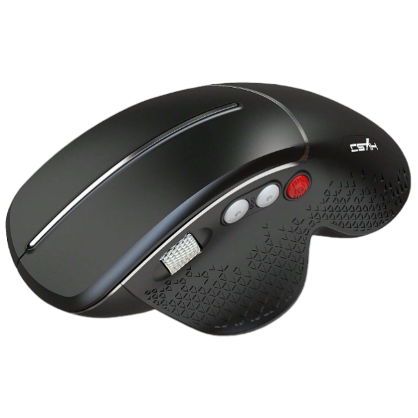 HXSJ - Semi-Vertical Gaming Mouse With Metal Scroll Wheel - Black ...