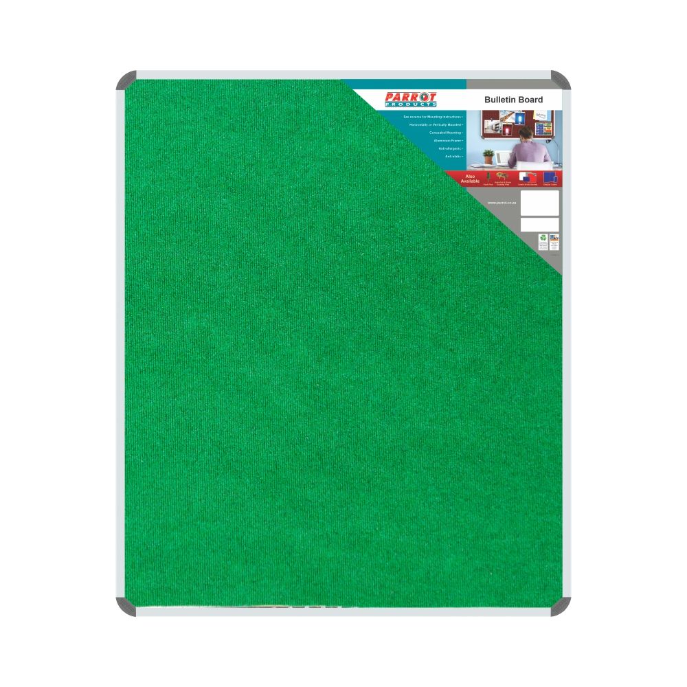 Parrot Bulletin Board Ribbed Aluminium Frame (1200x1000mm - Palm ...