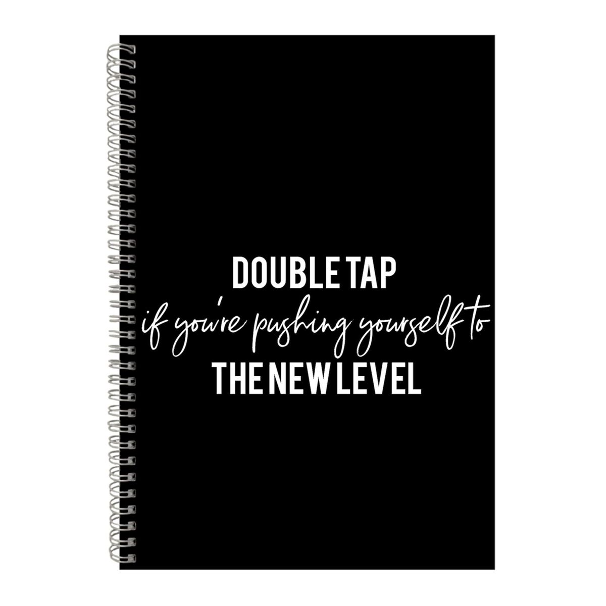 New level A4 Notebook Spiral Lined Motivational Sayings Graphic Notepad ...