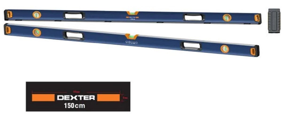 Tubular Bubble Level 1500mm Dexter | Shop Today. Get it Tomorrow ...