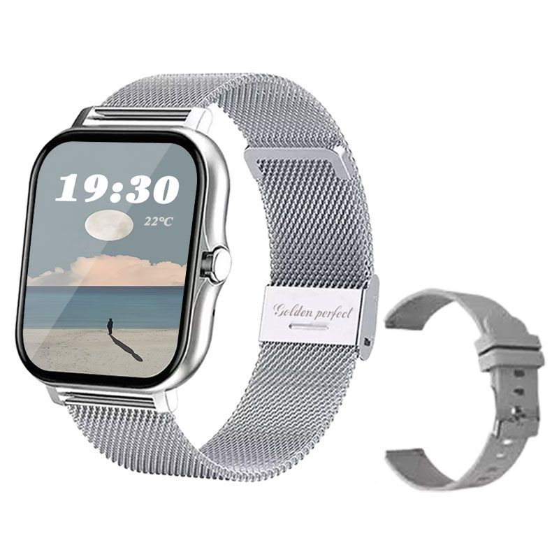 Golden Perfect Bluetooth Smartwatch with Dual Straps|Fitness&Health ...