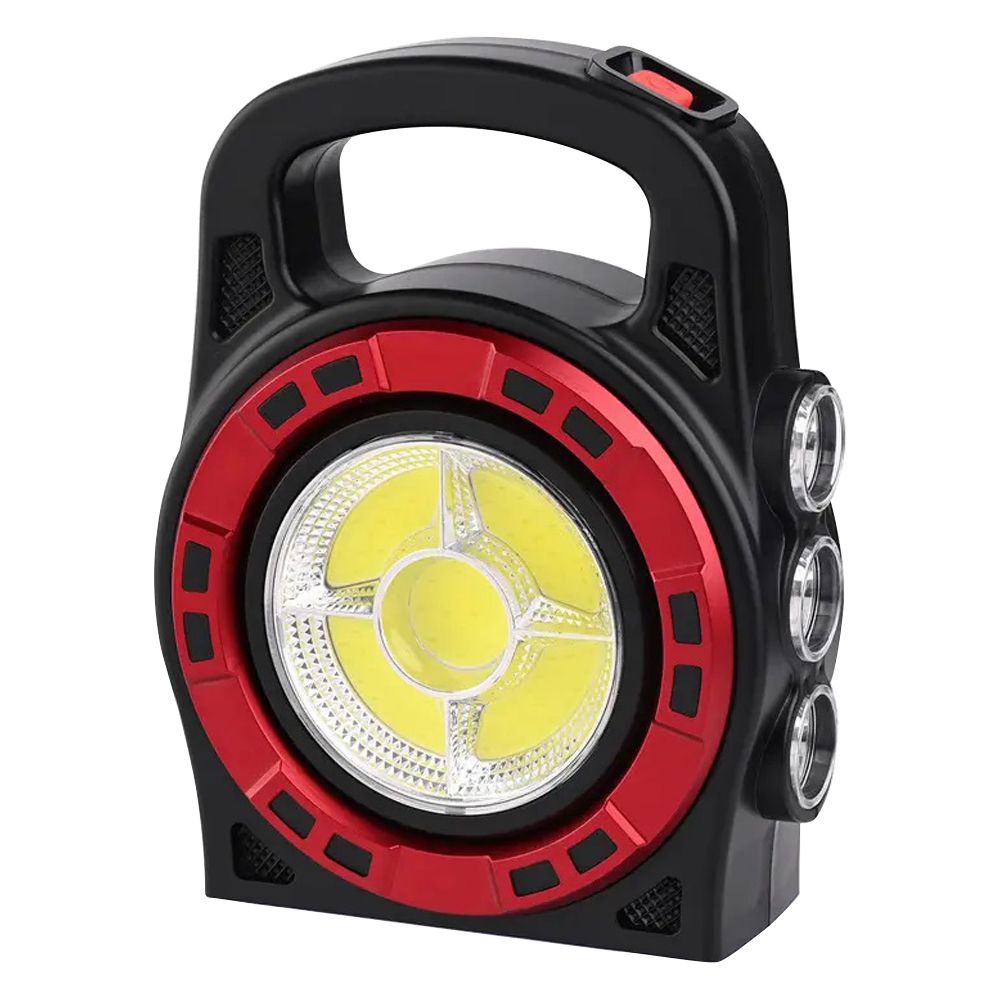 Multifunctional USB Rechargeable Solar Panel Spotlight Flashlight ...