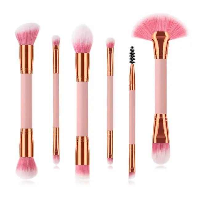 6 Piece Double Sided Synthetic Hair Makeup Brush Set | Shop Today. Get ...