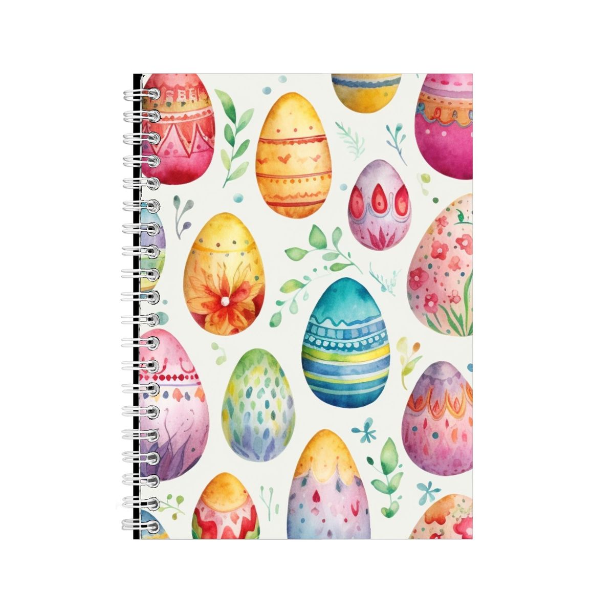 Flower Paint A5 Notebook Spiral Lined Easter Graphic Notepad Present ...