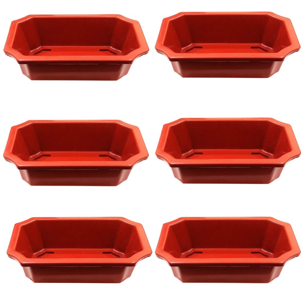 Garden Decor Flower Growing Bonsai Window Box Pot Set of 6 (33cm ...