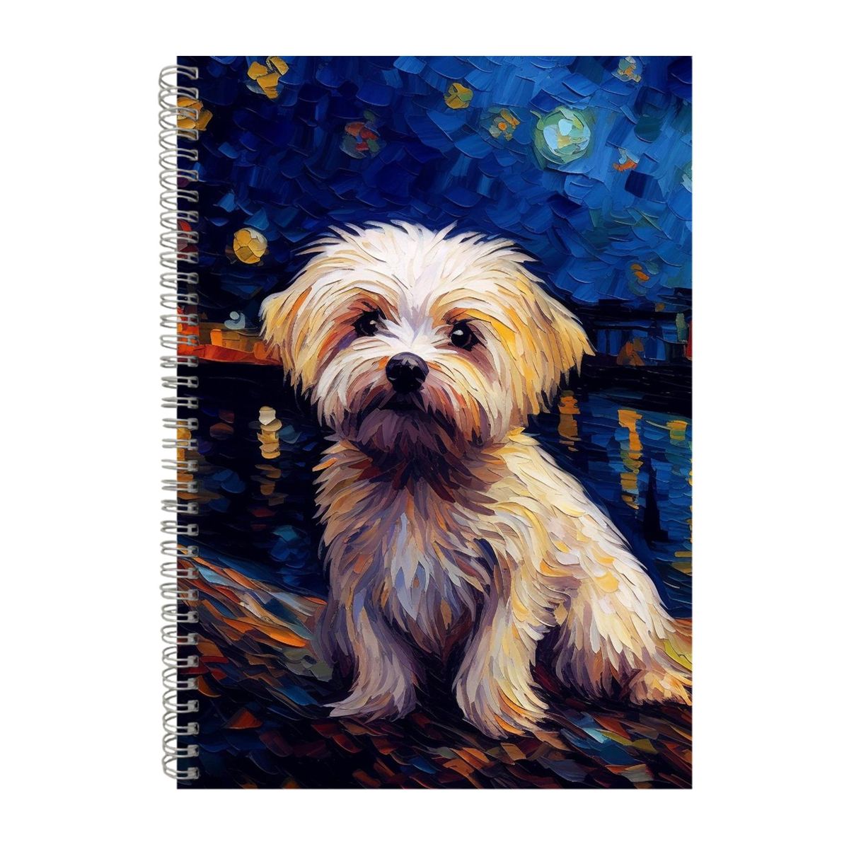 MALTESE Starry Night Notebook Animal Gift Idea A4 NotePad 115 | Shop ...