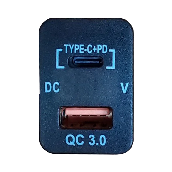 32x20mm QC3 USB Charger With Volt Meter & C-Type Port for Revo | Shop ...