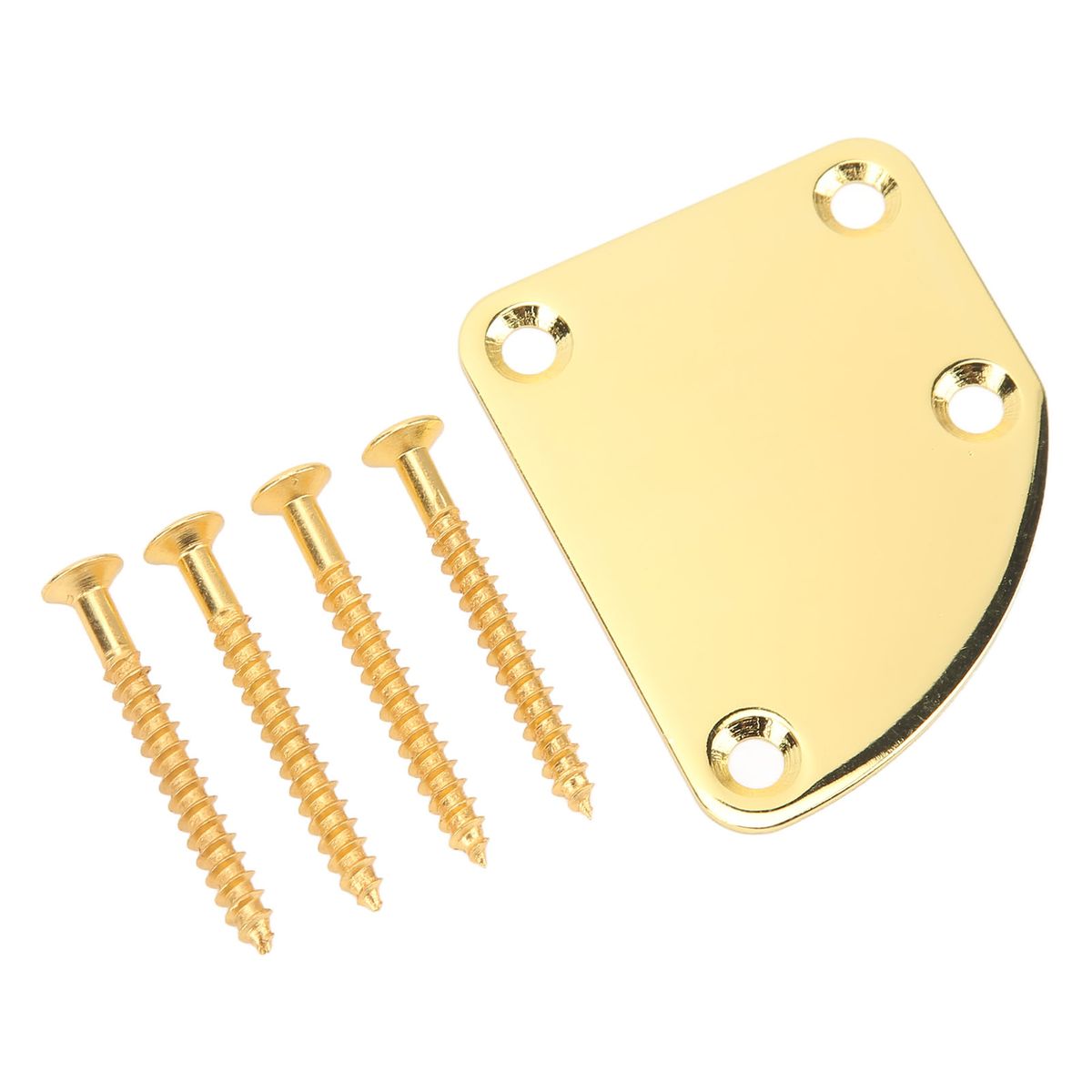 Gold 4 - Hole Curved Electric Guitar Neck Plate | Shop Today. Get it ...