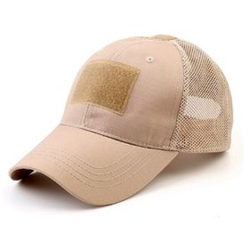 TacSpec Basic Mesh Tactical Cap with Velcro - Tan | Shop Today. Get it ...