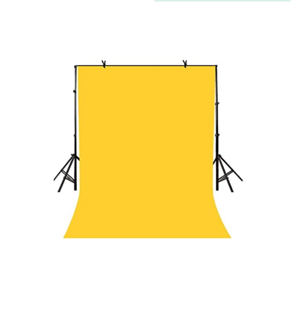 2MX2M Photography Backdrop Yellow Screen and Support Stand from LUQGRP ...