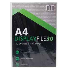 Source Direct - A4 Display File Soft Cover - 30 Pockets | Shop Today ...