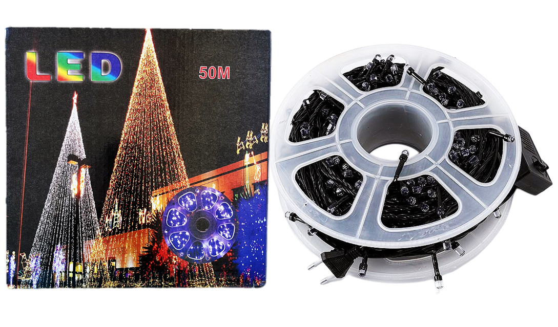 50M Upgraded 240 LED Christmas Lights-String Fairy Light Cool White ...